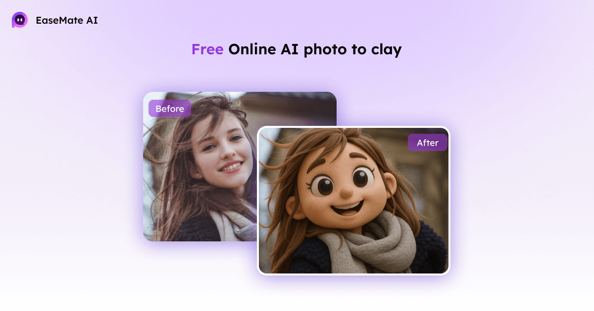 EaseMate IA Photo to Clay: Transforma foto en arte de arcilla gratis