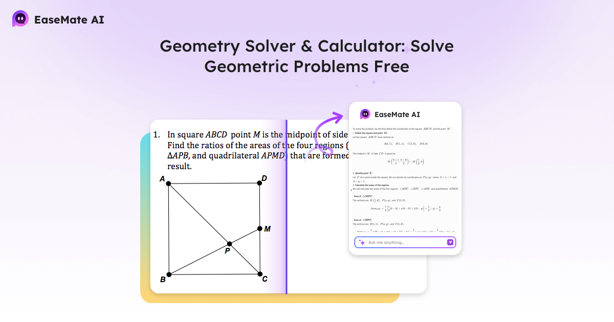 EaseMate AI Geometry Solver: Fix Geometry Issues Free Online