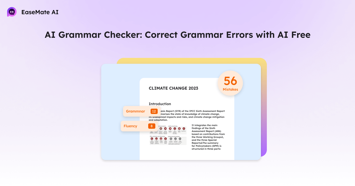 AI Grammar Checker: Catch Grammar Errors Free - EaseMate AI